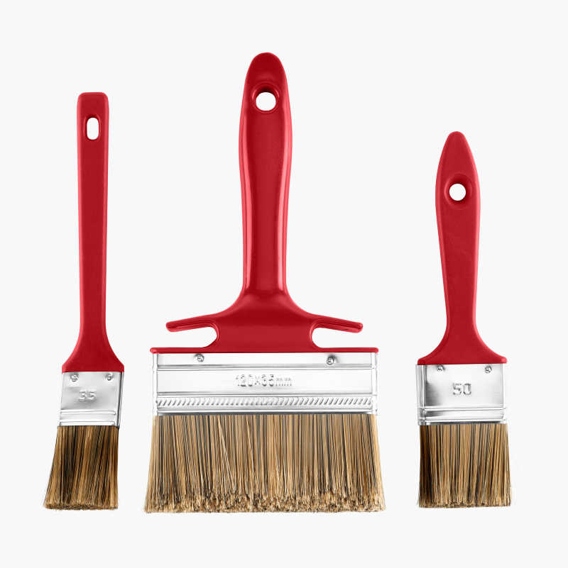 Paintbrush set basic, synthetic, 35–120 mm - Biltema.fi