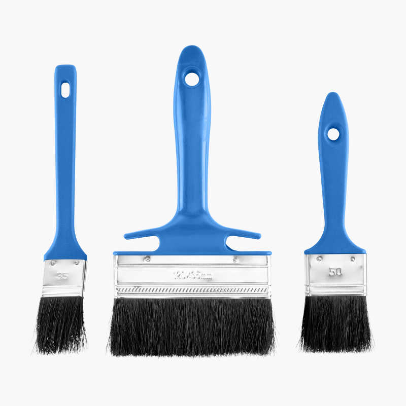 Paintbrush set basic, natural, 35–120 mm, - Biltema.fi
