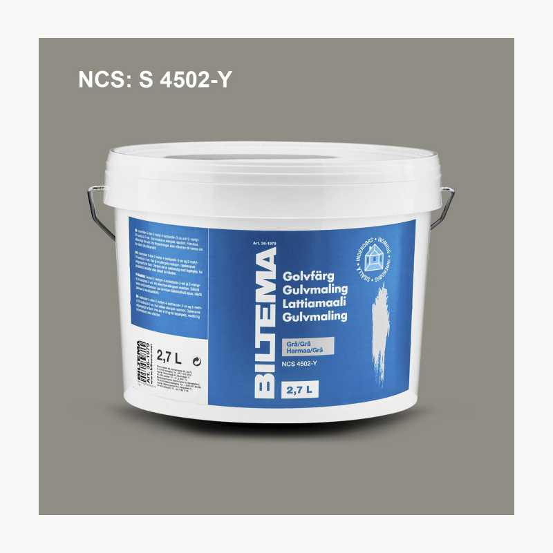 Floor paint FLOOR, grey, 2,7 litre - Biltema.dk