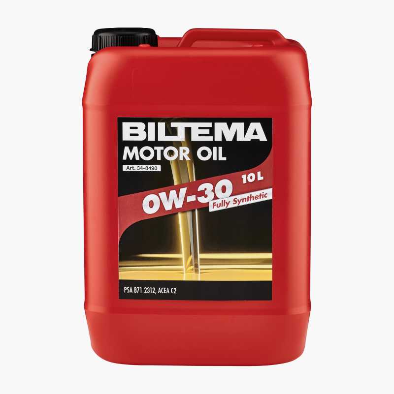 Fully synthetic motor oil C2 0W-30, 10 litre - Biltema.fi