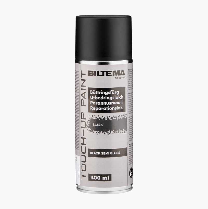 Bättringsfärg, svart halvblank, 400 ml - Biltema.se