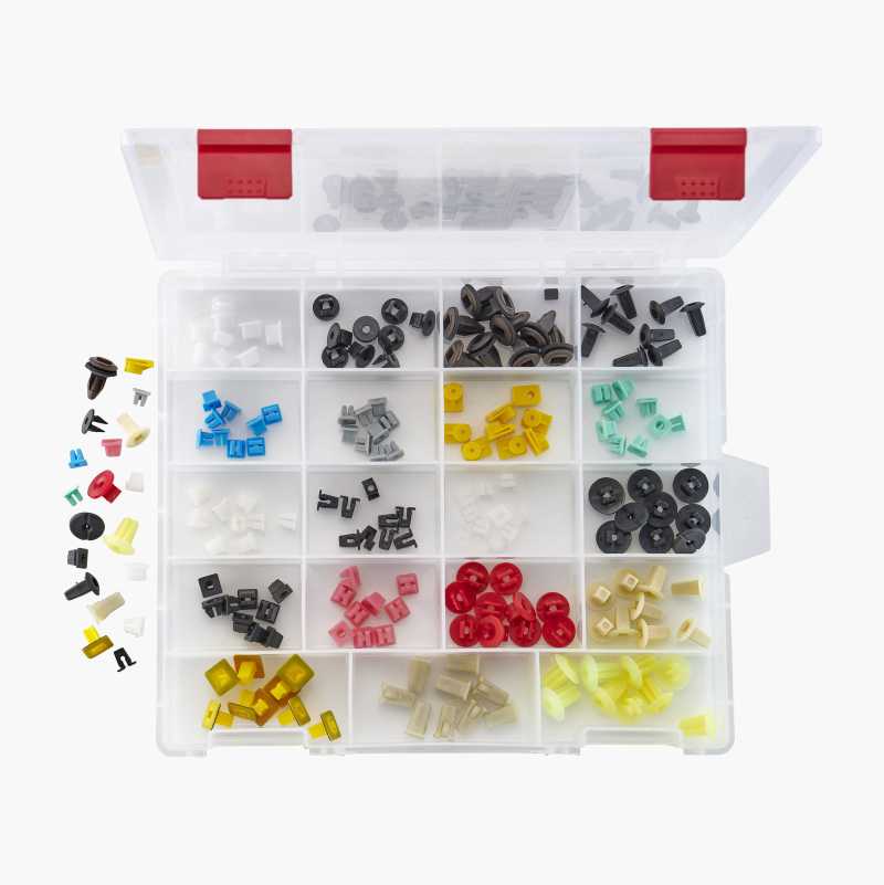 Interior trim clips, expanding nut clips, 190-pack - Biltema.no