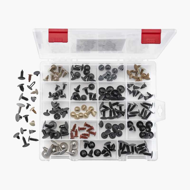 Interior trim clips, universal, 190-pack - Biltema.no