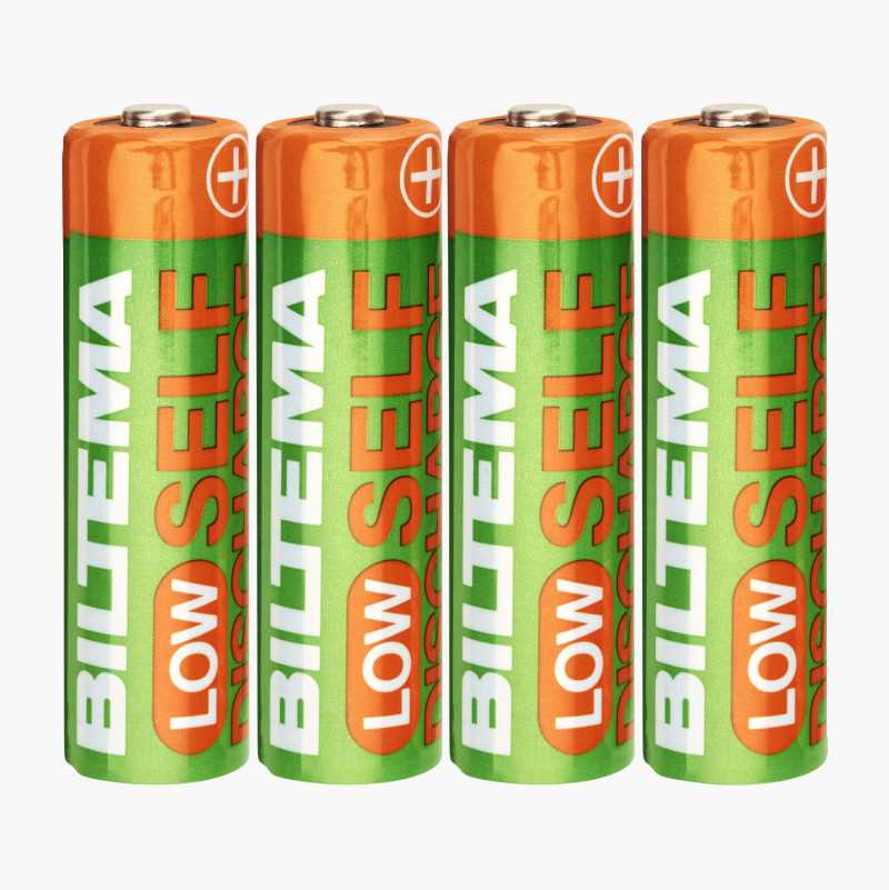 Rechargeable AA battery, 2450 mAh, 4-pack - Biltema.se