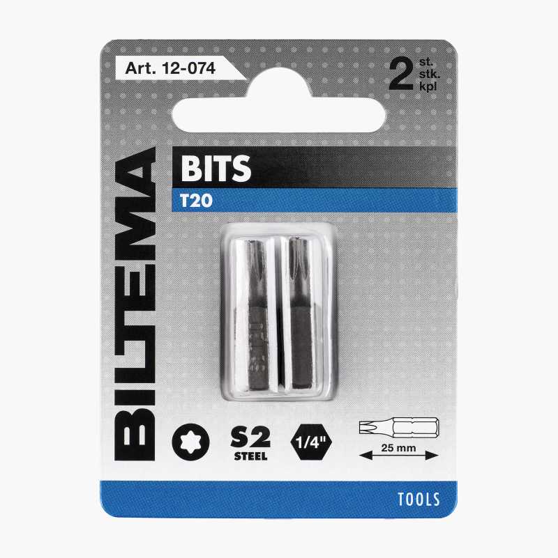 Torx bits T20, 2 parts - Biltema.no