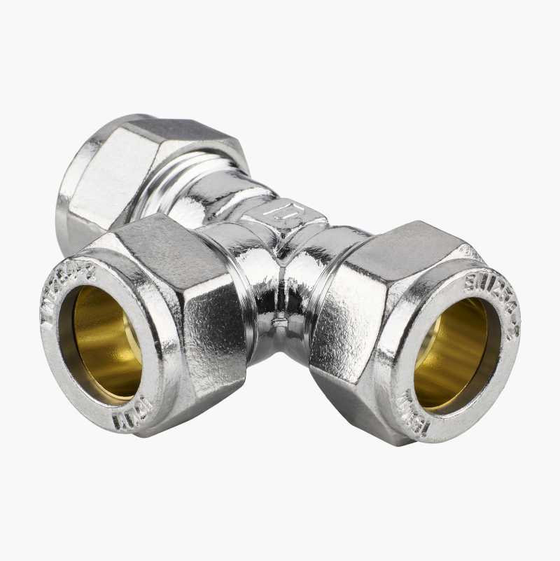 Klämringskoppling, T-rör, 15 x 15 x 15 mm - Biltema.se
