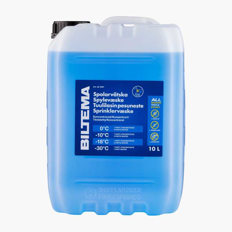 Spylervæske, konsentrert, 10 L - Biltema.no