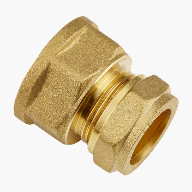 Clamp ring connector, straight, 15 x 1/2" internal - Biltema.fi