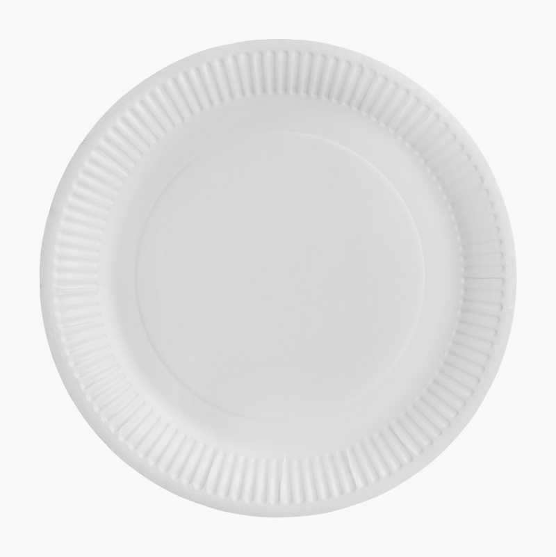 Deep paper plate, 19 cm, 40-pack - Biltema.dk