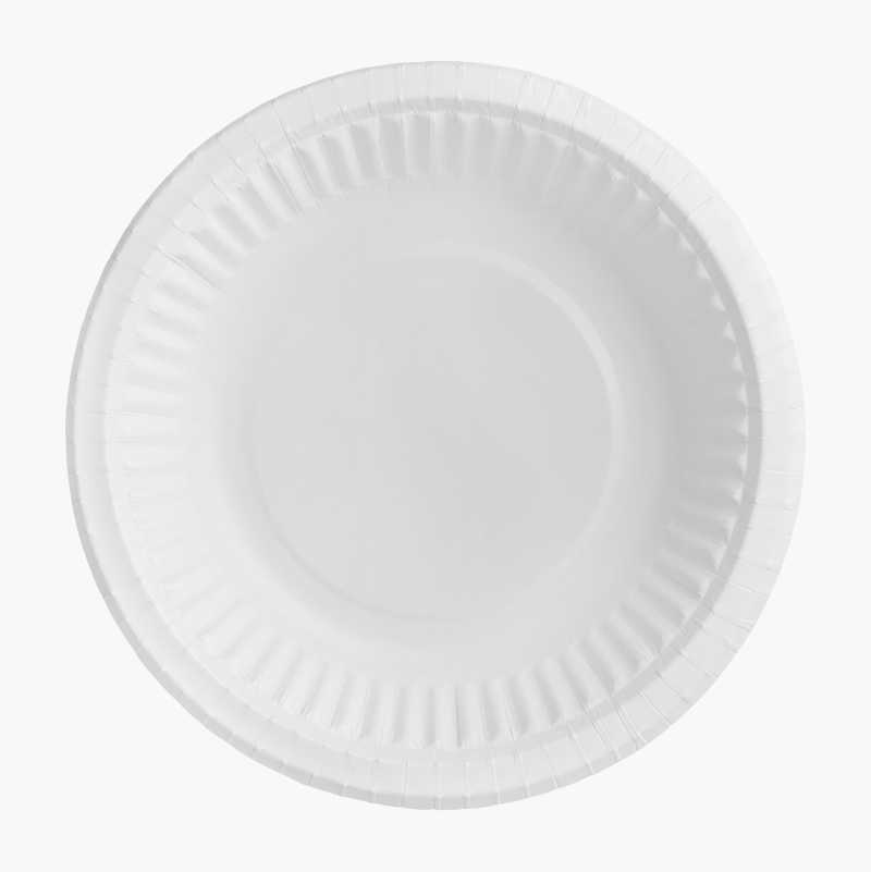 Deep paper plate 19 cm, 50-pack - Biltema.no