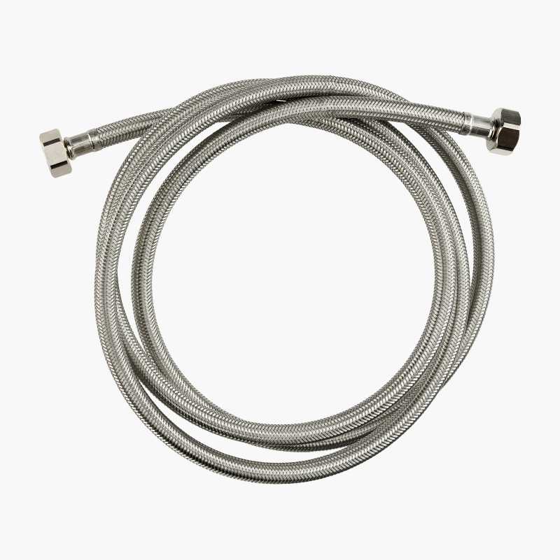 Connection hose, stainless steel, straight 1/2" x straight 1/2", 2000 ...