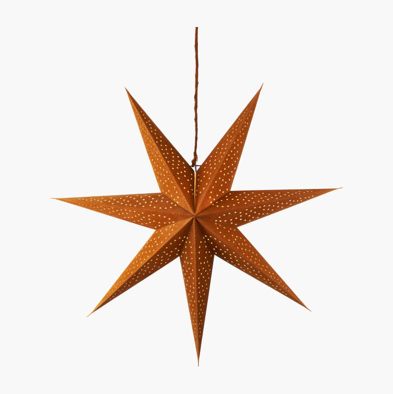 Mustard yellow Christmas Star, 60 cm - Biltema.no