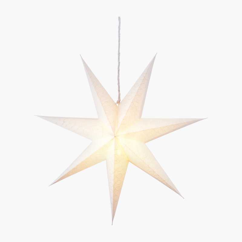 White Christmas Star, 60 cm - Biltema.no