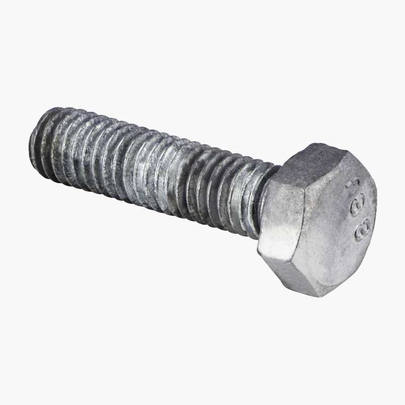 Hexagonal screw M8 x 30 mm, hot-dip galvanised, 10 pcs - Biltema.fi