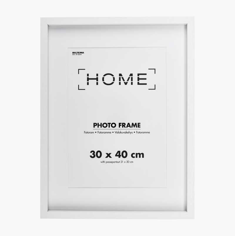 Fotoram, vit, 30 x 40 cm - Biltema.se