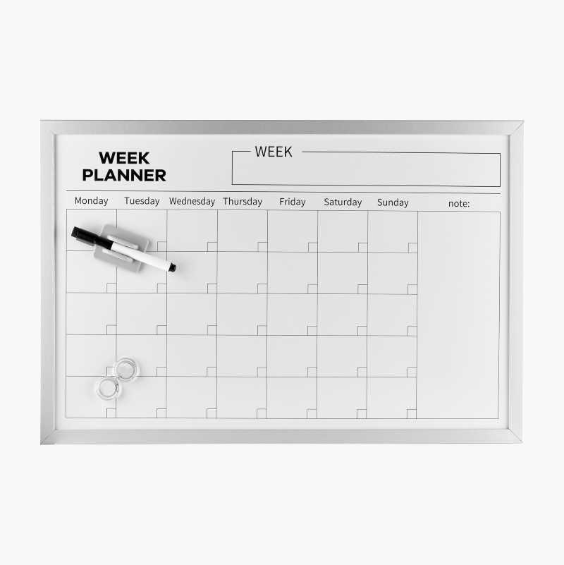 Large week planner board, 60 x 40 cm - Biltema.se