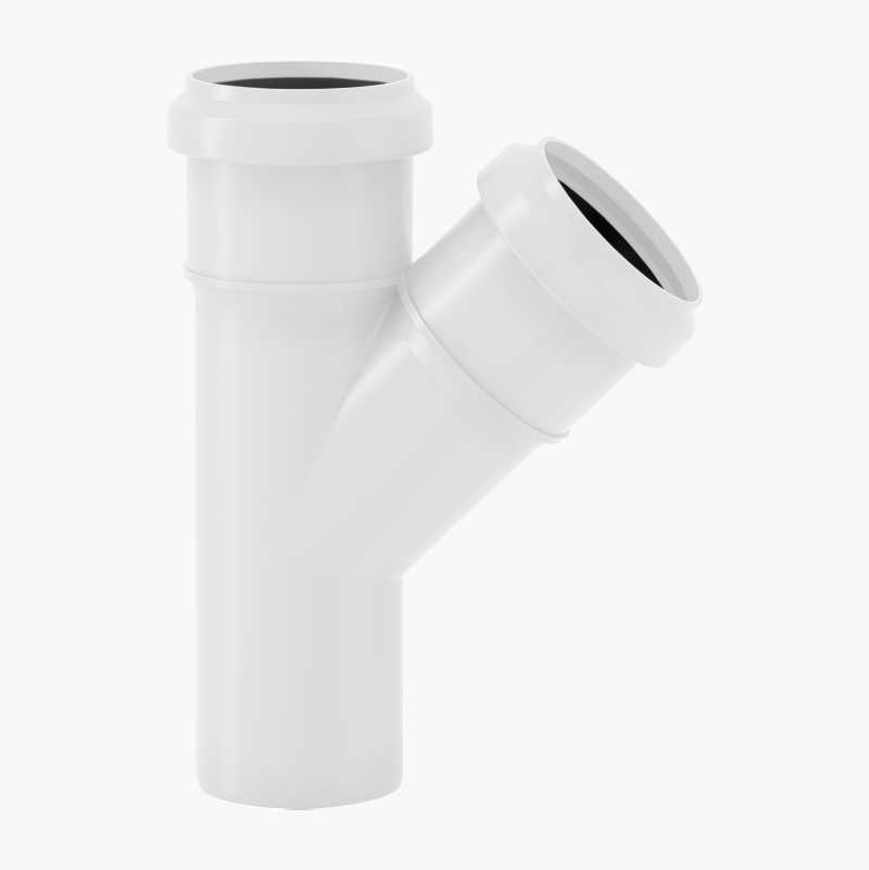 Y-connector 45°, indoor Ø 32 mm - Biltema.fi