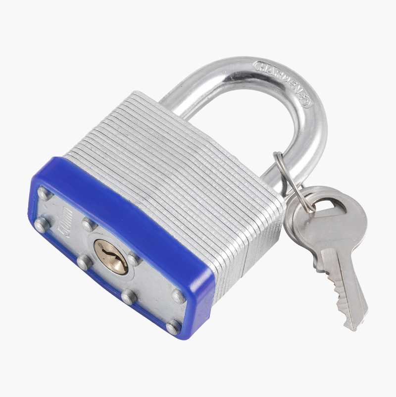 Padlock, laminated, 50 mm - Biltema.fi