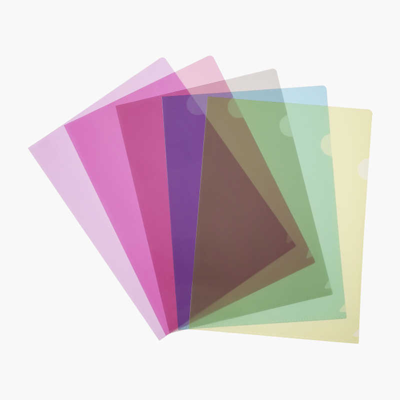 Plastlomme, A4, 12 stk., blandede farver - Biltema.dk