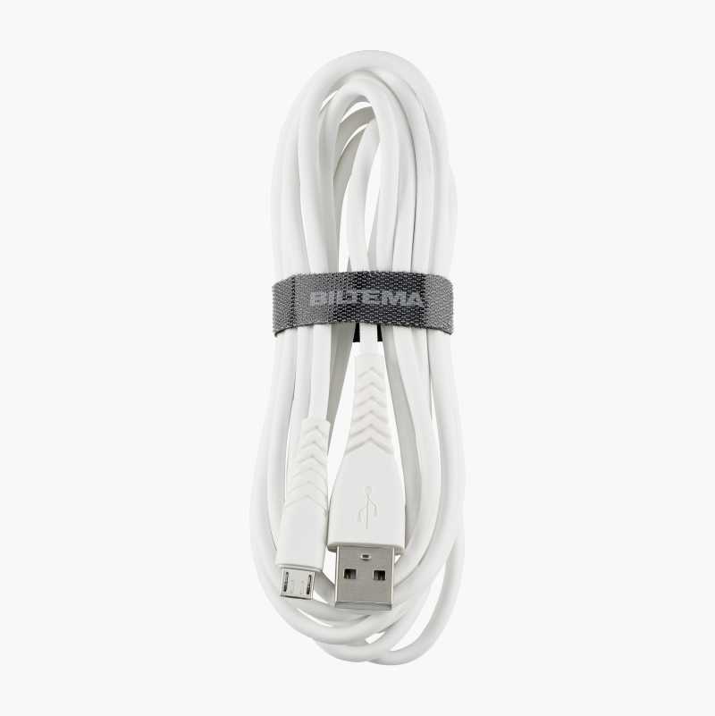 USB-ledning med Micro USB-stik, 3 m - Biltema.dk