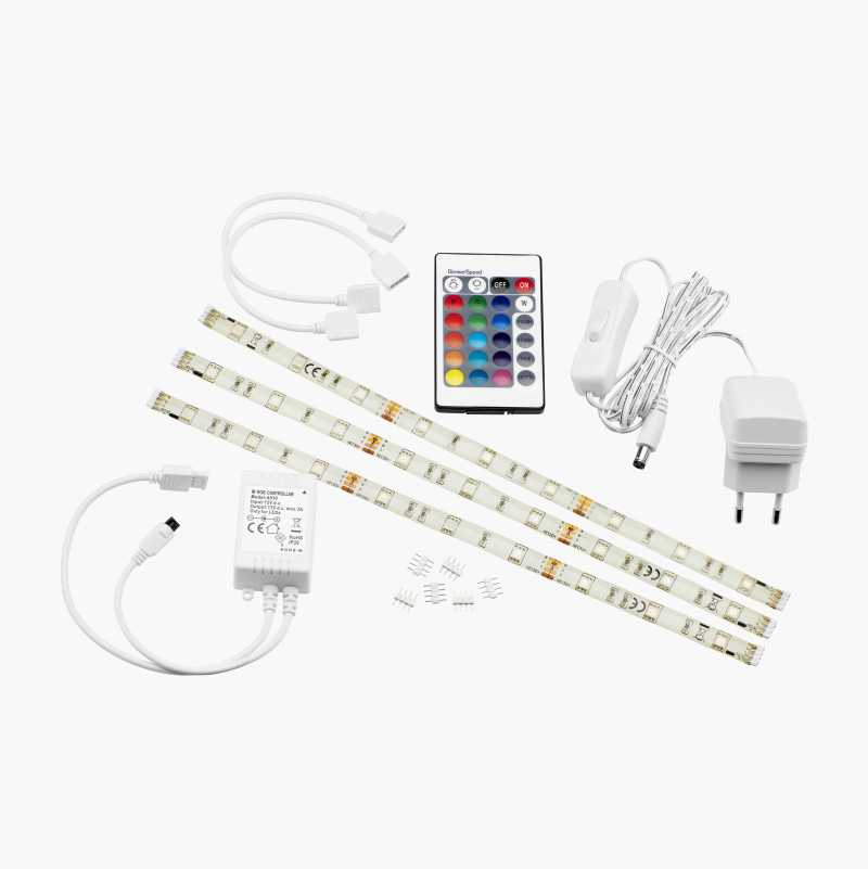 LED-list, 3 st RGB - Biltema.se