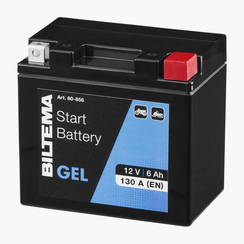 MC Batteri Gel, 12 V, 6 Ah, 113 x 70 x 107 mm - Biltema.dk