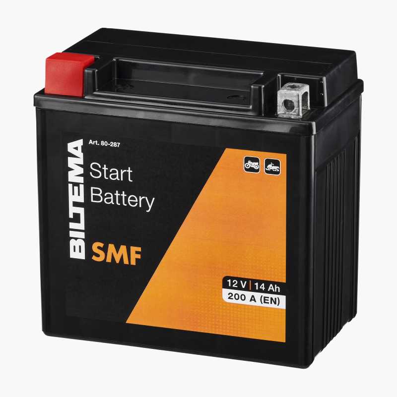 MC-batteri SMF, 12 V, 14 Ah, 151 x 87 x 147 mm - Biltema.se