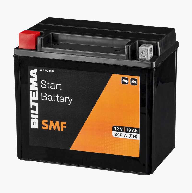 MC-batteri SMF, 12 V, 19 Ah, 177 x 101 x 157 mm - Biltema.se