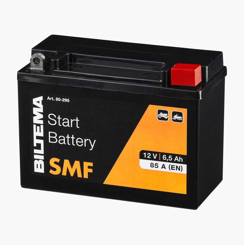 MC-batteri SMF, 12 V, 6,5 Ah, 140 x 66 x 100 mm - Biltema.no