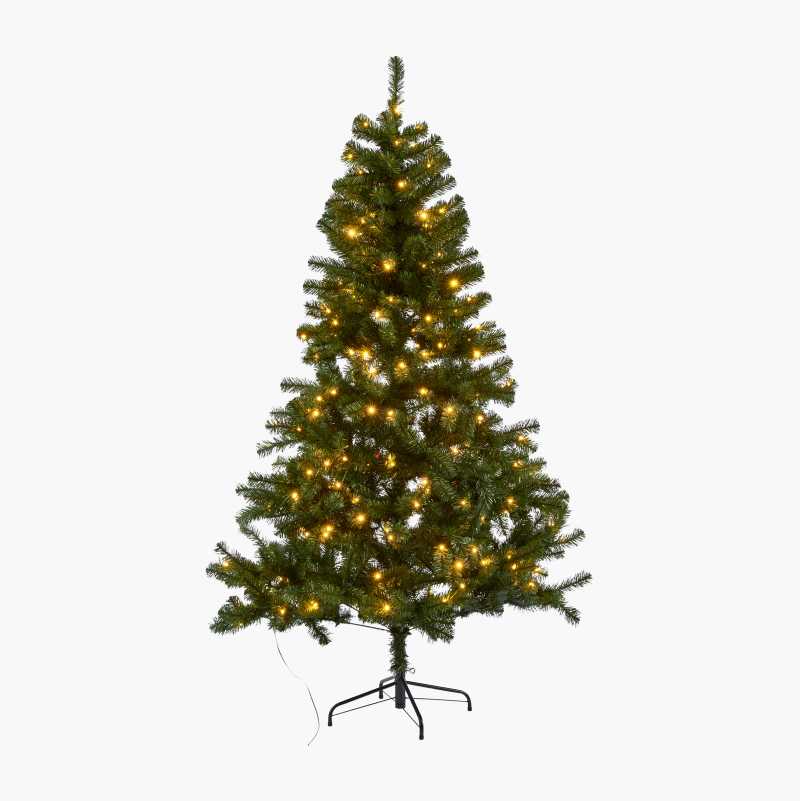 Juletræ med LED-lys, 2 m - Biltema.dk
