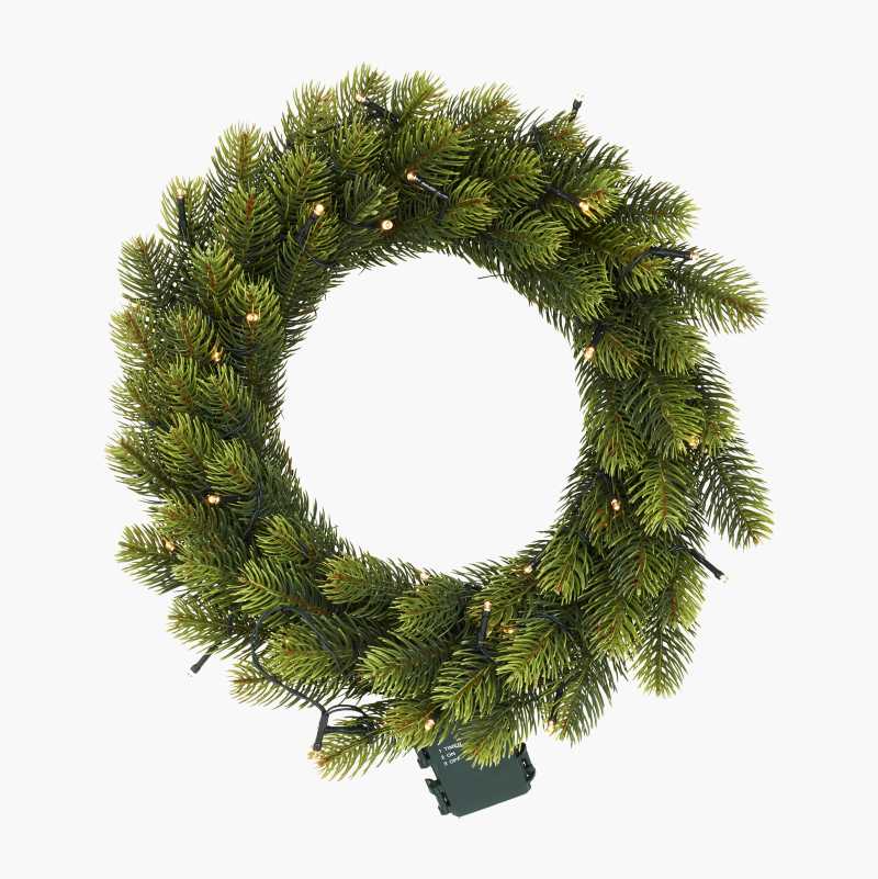 Joulukranssi, 40 cm, LED - Biltema.fi