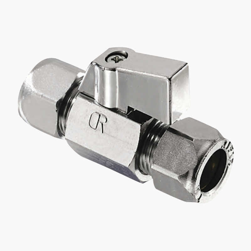 Mini ball valve, 12 x 12 mm - Biltema.fi