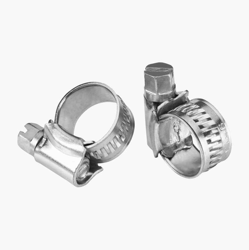 Hose clamp, stainless steel, ∅60–80 mm, 2-pack - Biltema.dk