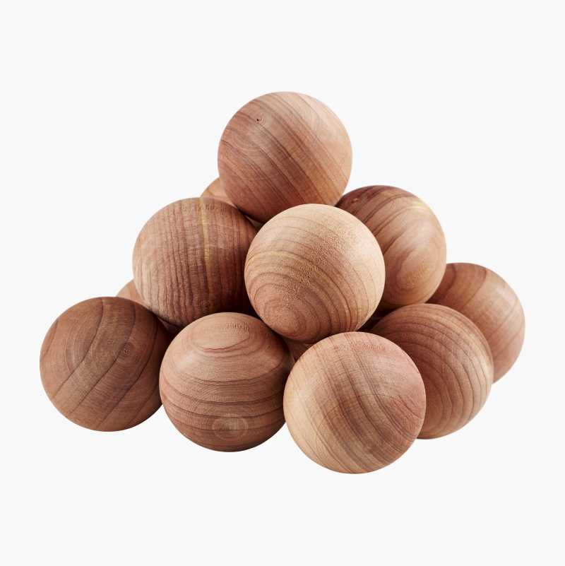 Cedar wood balls, 15-pack - Biltema.dk