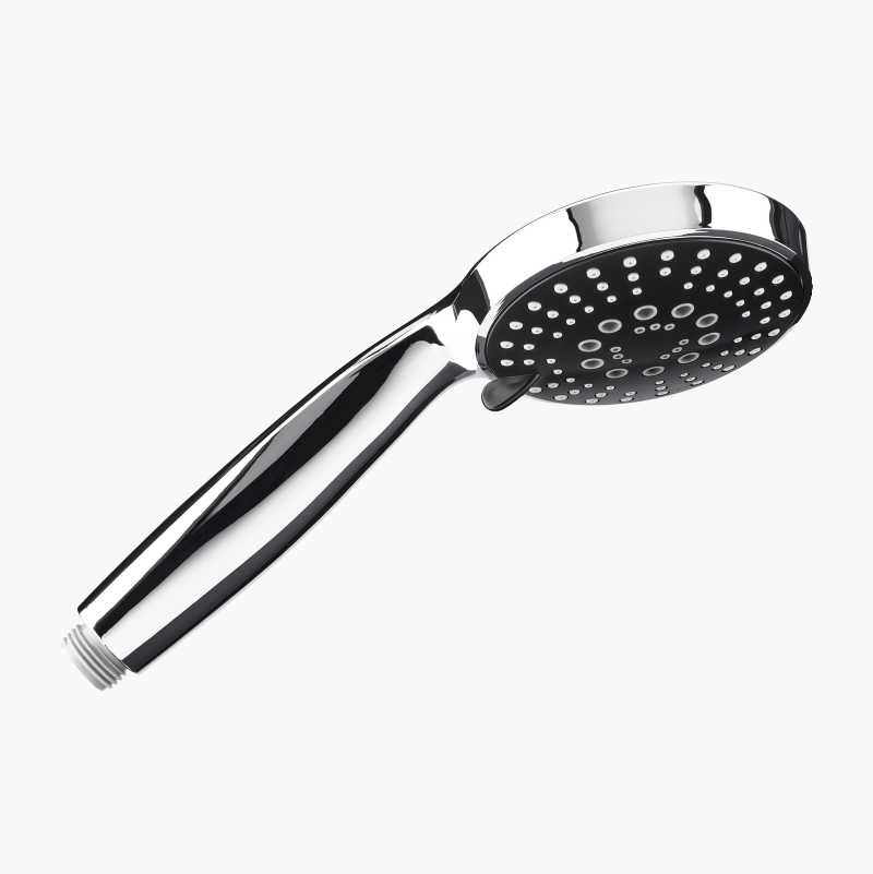 Dusjhåndtak, svart/krom, tre strålemønstre - Biltema.no