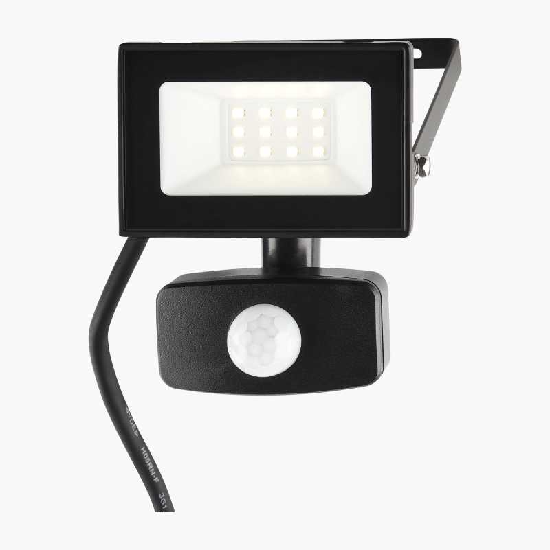 Projektør, bevægelsessensor, LED, 1100 lm, 10 W, IP44 - Biltema.dk