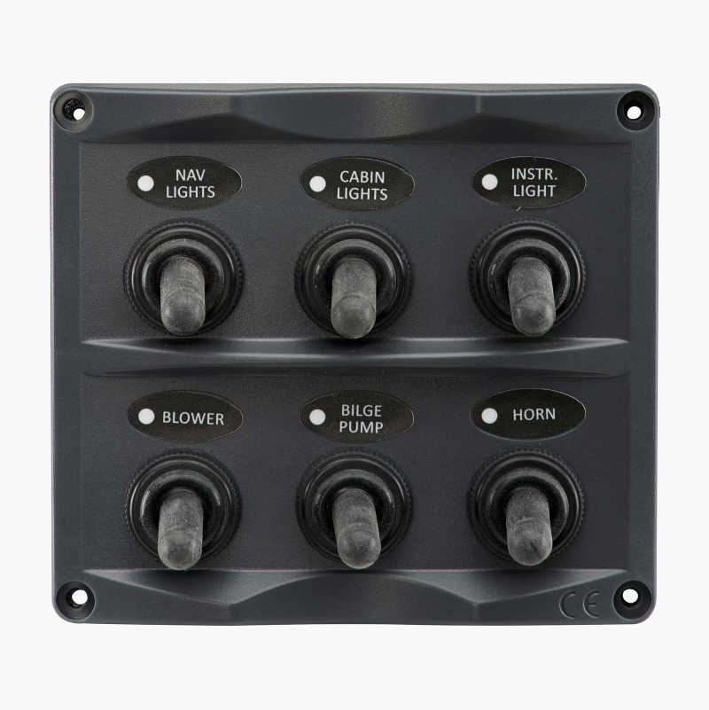 Switch panel, 6 switches - Biltema.dk