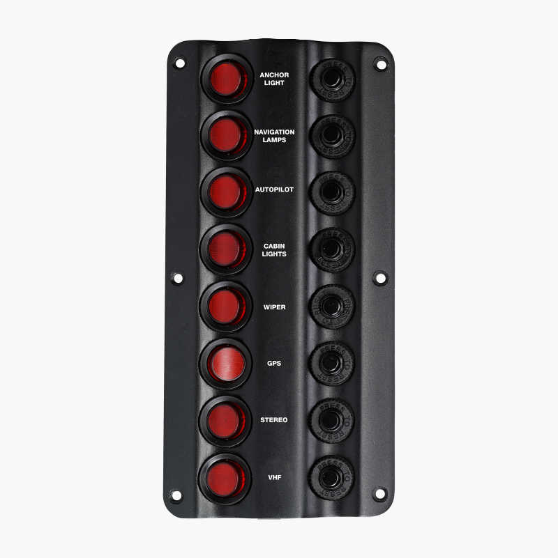 Switch panel, 8 switches - Biltema.fi