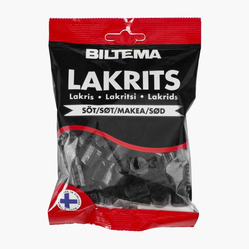 Blød lakrids, sød, 150 g - Biltema.dk
