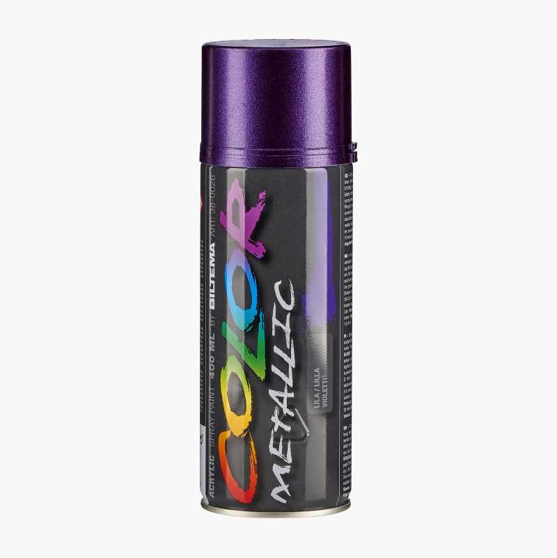 Spraymaali, metallinhohto, violetti, 400 ml - Biltema.fi