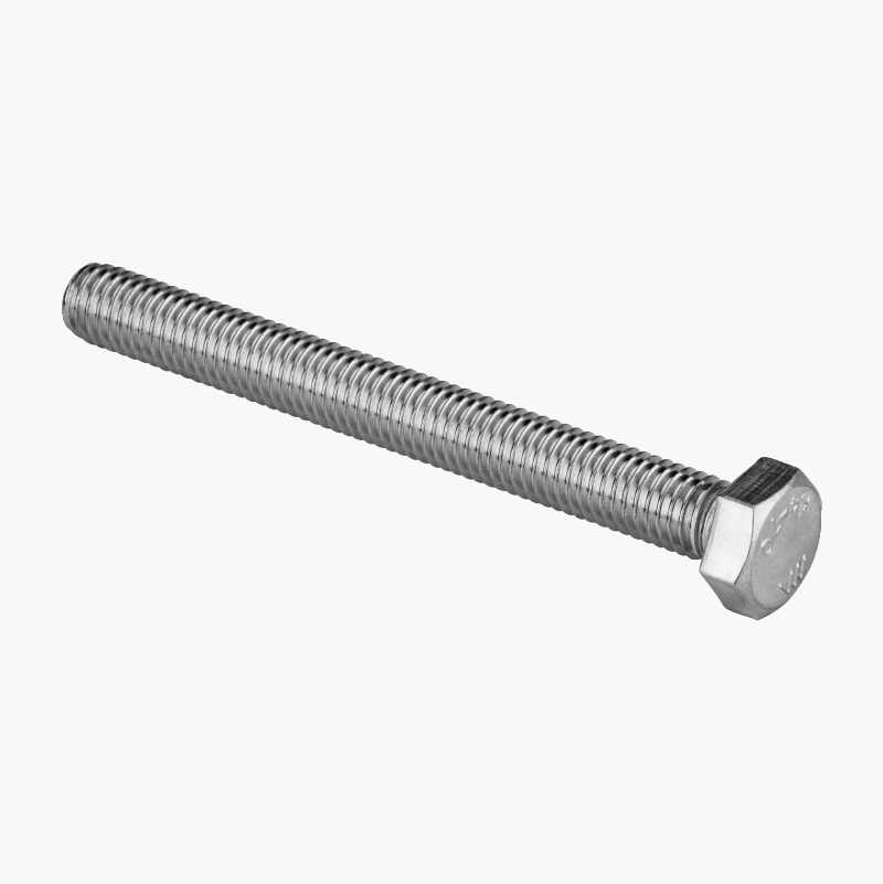 Hexagonal screw M8 x 75 mm, A4, 5 pcs. - Biltema.no