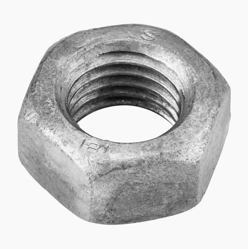 Nut M24, hot dip galvanised, 5 pcs. - Biltema.fi