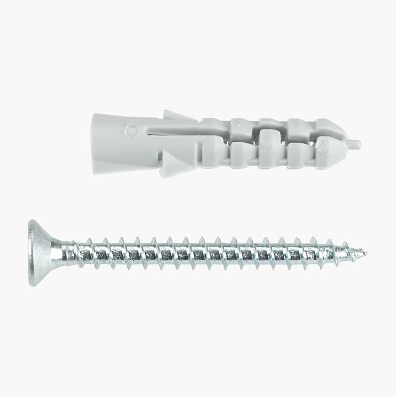 Plug med skrue, 5 x 25 mm, 25 stk. - Biltema.dk