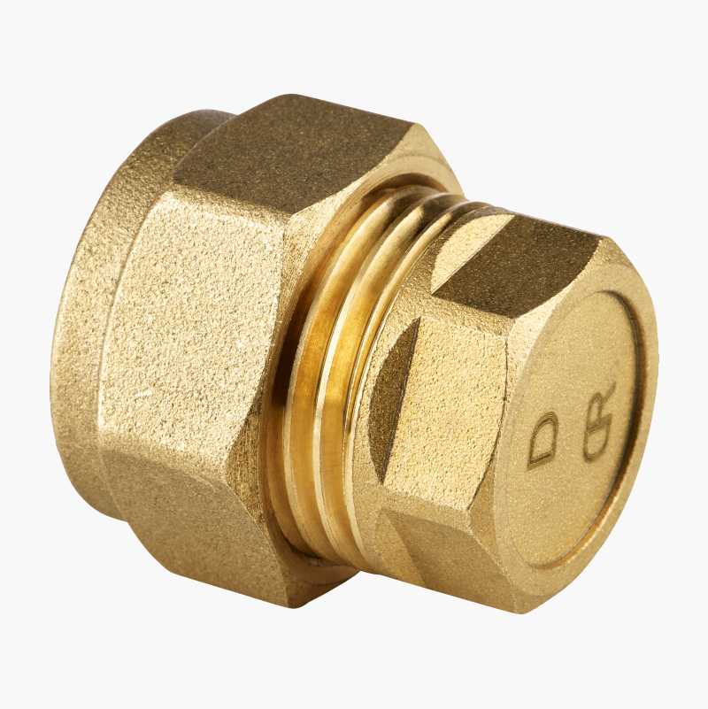 Clamp ring connector with end plug, 10 mm - Biltema.dk