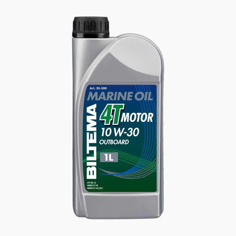 4-stroke outboard engine oil 10W-30, 1 litre - Biltema.dk