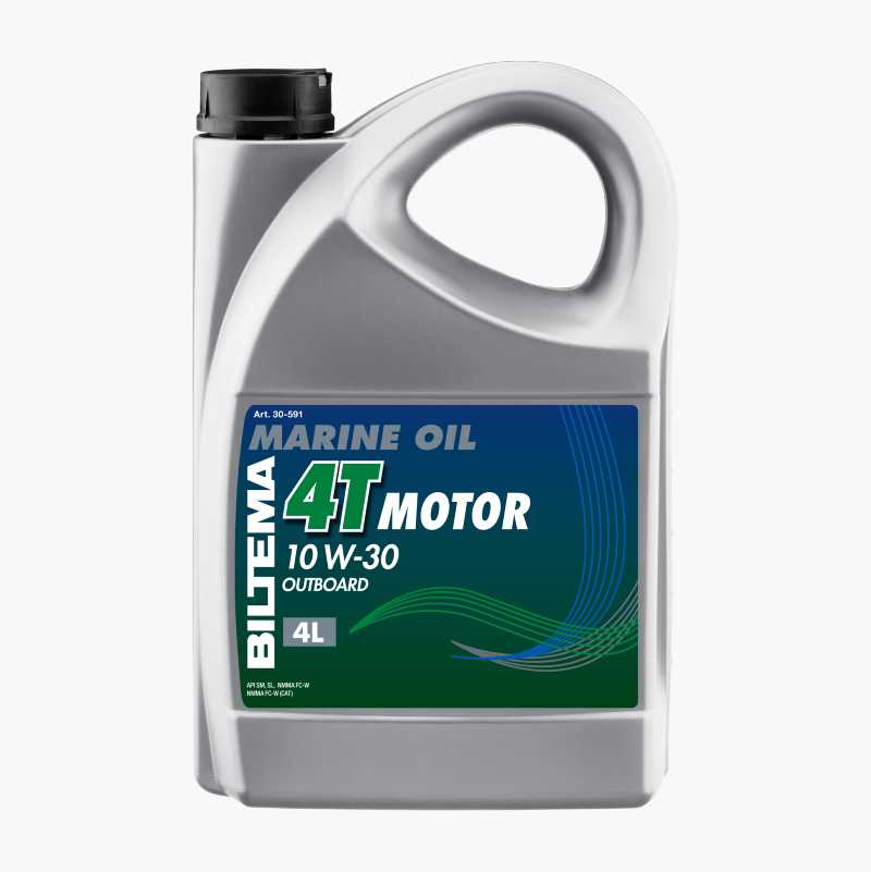 4-stroke outboard engine oil 10W-30, 4 litre - Biltema.no