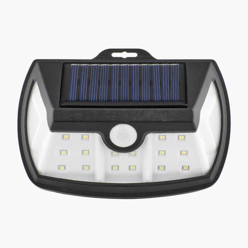 Solcellelampe, bevægelsessensor, sort, LED - Biltema.dk