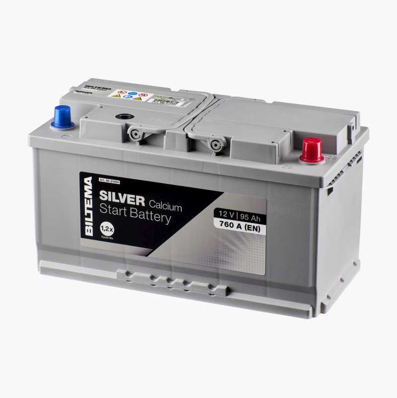 Startbatteri Silver, 12 V, 95 Ah - Biltema.se