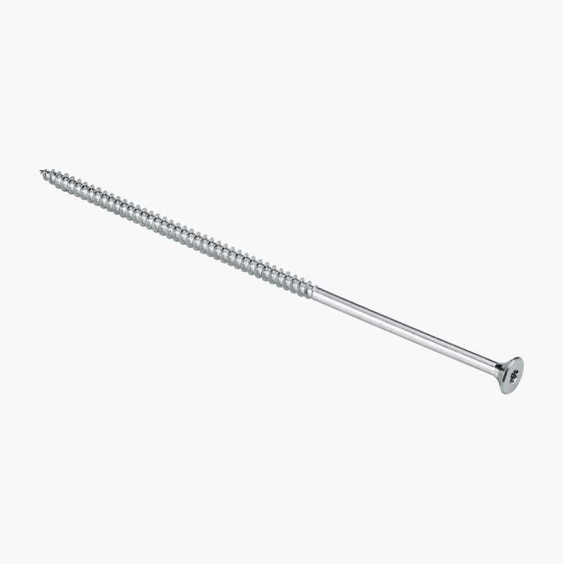 Wood screws 6 x 180, electro-galvanised, 100 pcs. - Biltema.no