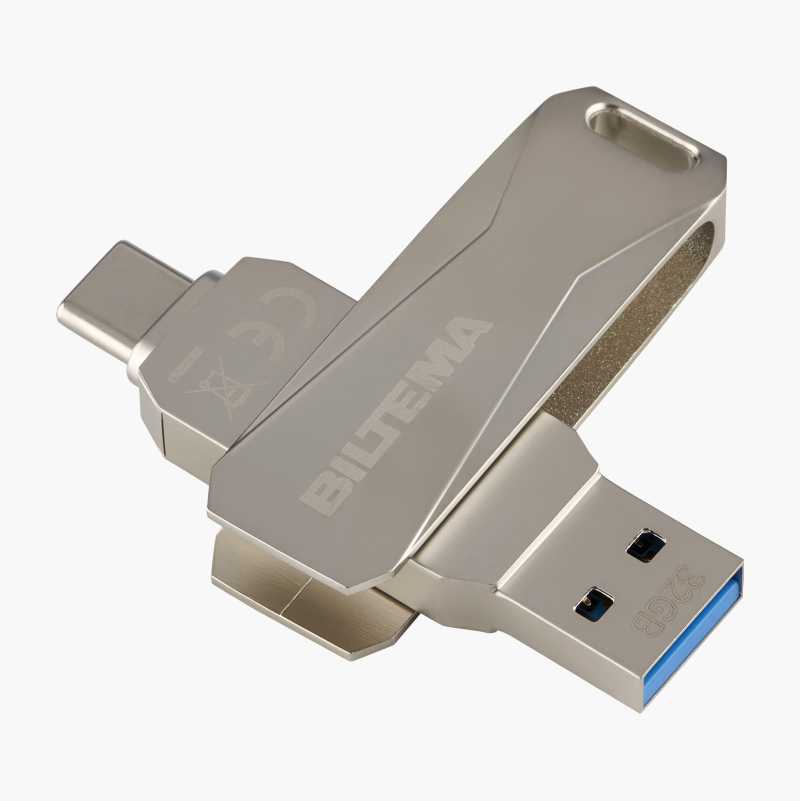 USB-muisti 3.1, tyyppi A + tyyppi C, 32 Gt - Biltema.fi
